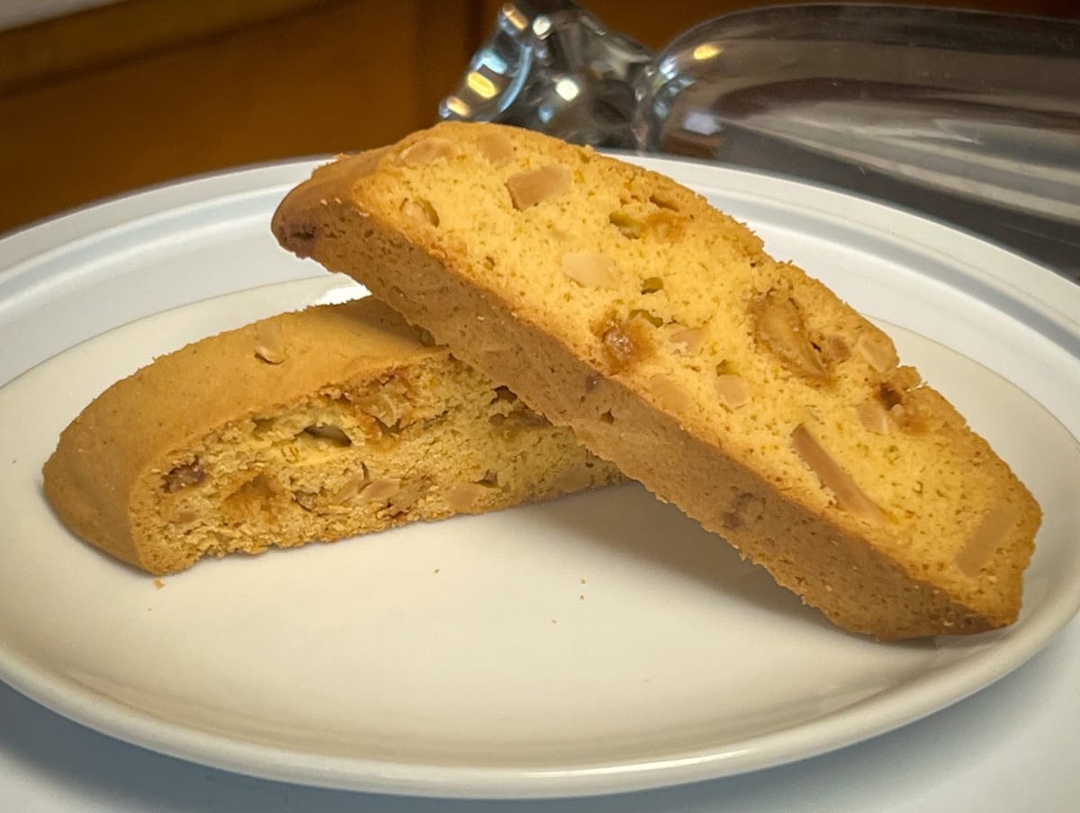 Orange Cardamom Ginger Biscotti
