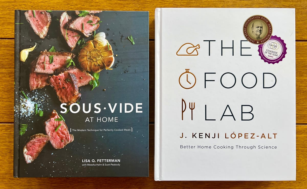 Sous vide books, recipes, and other resources